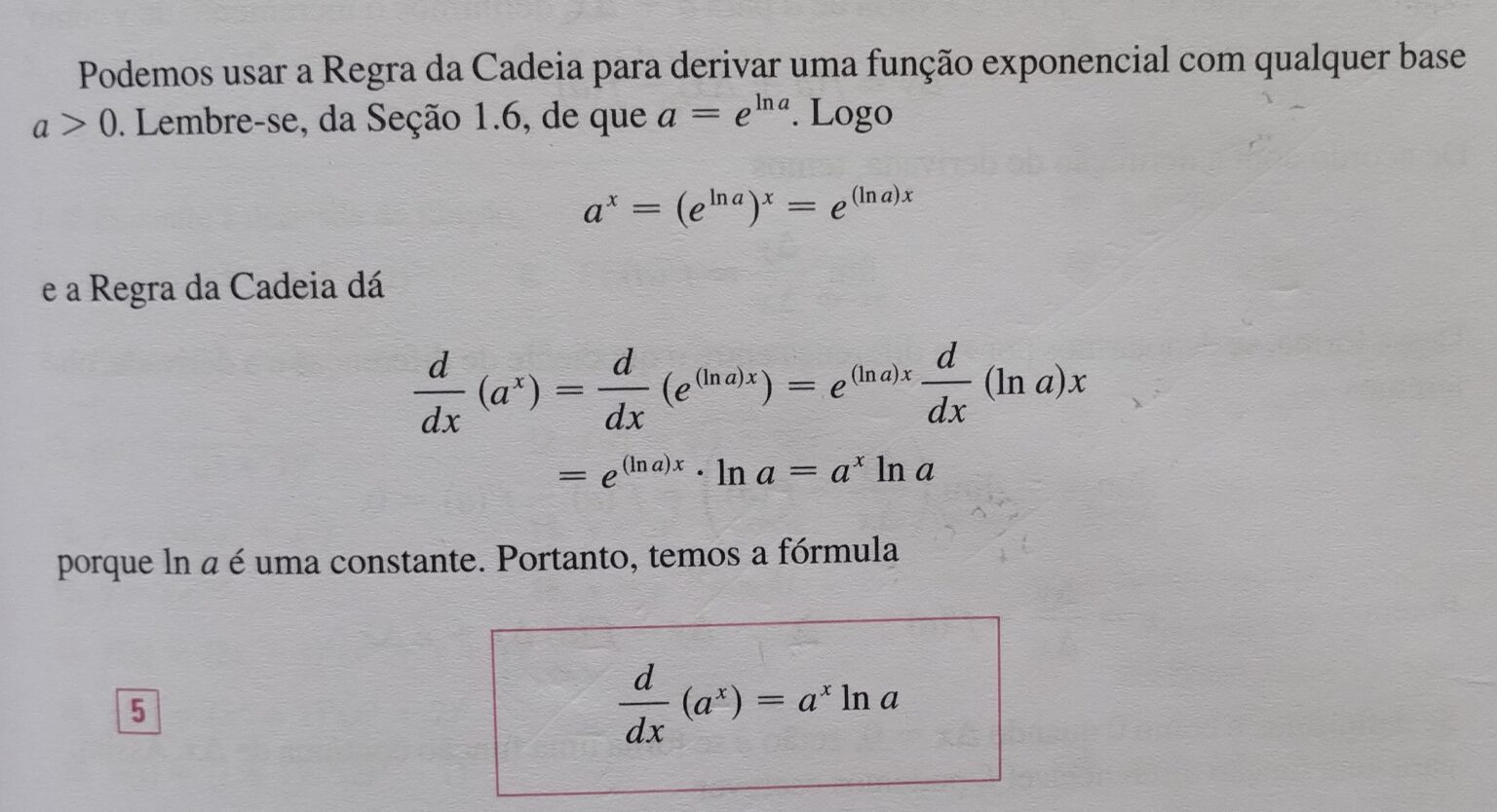 3 deduções da derivada da função exponencial - Quarto 707